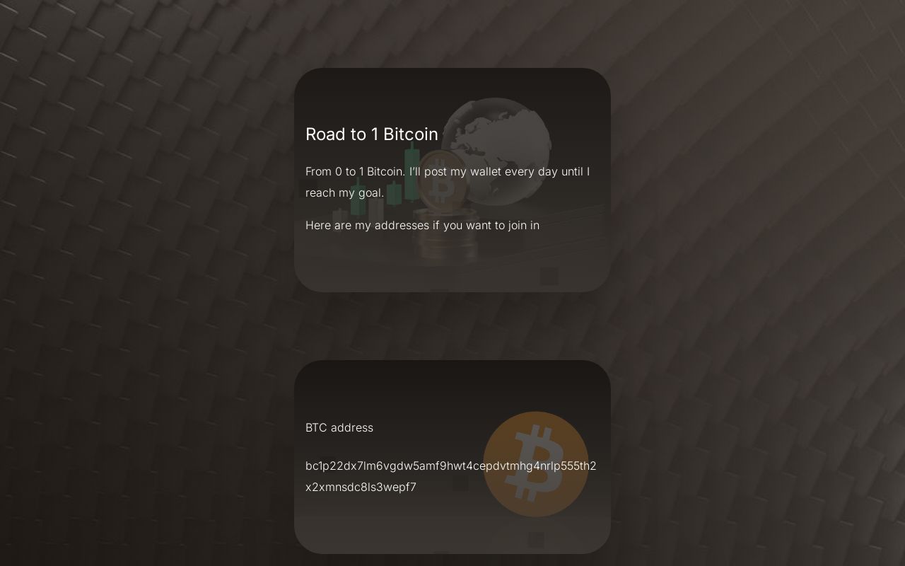 1 Bitcoin challenge